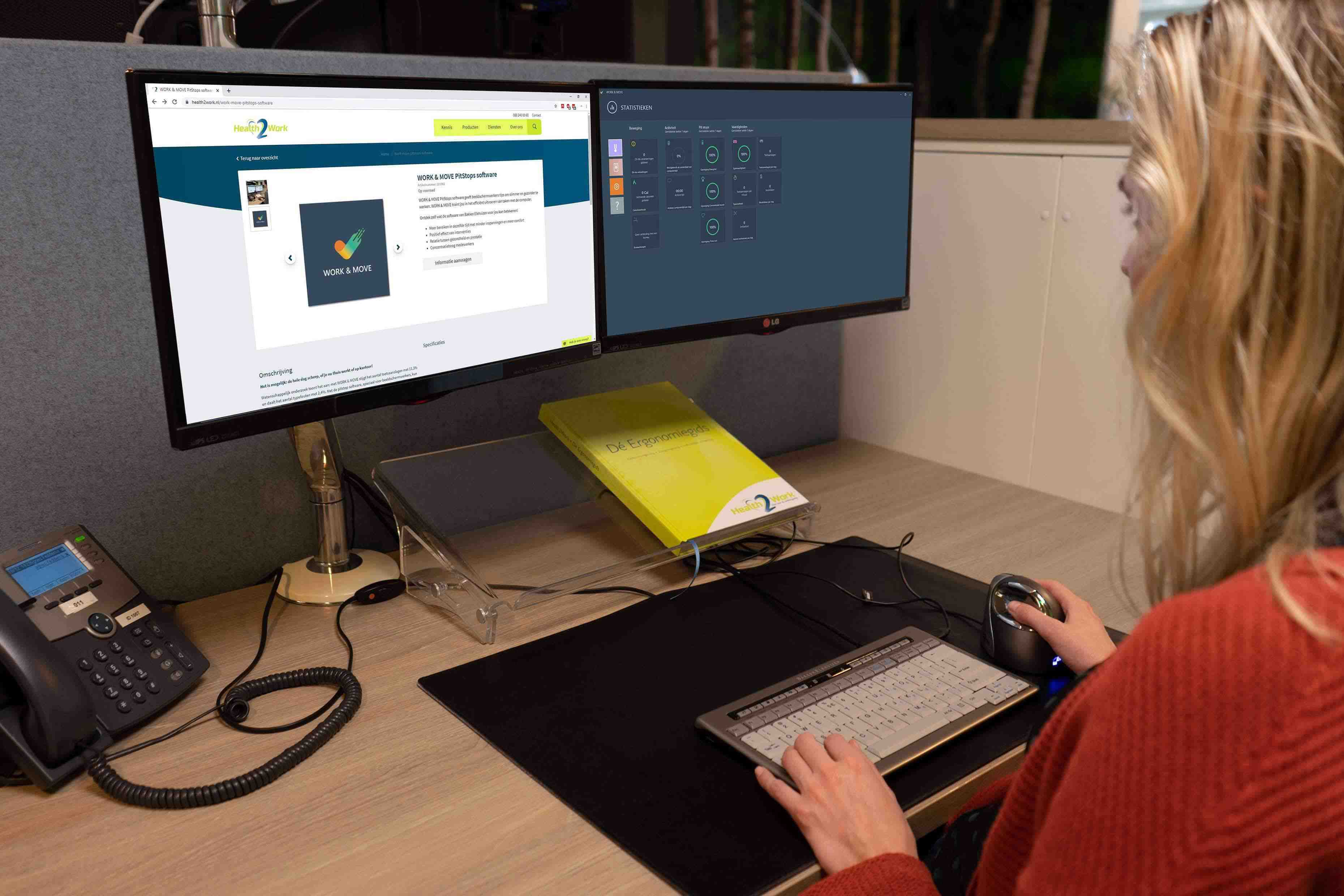 WORK & MOVE PitStops software Healthy Workplace Coach - Health2Work - Health2Work